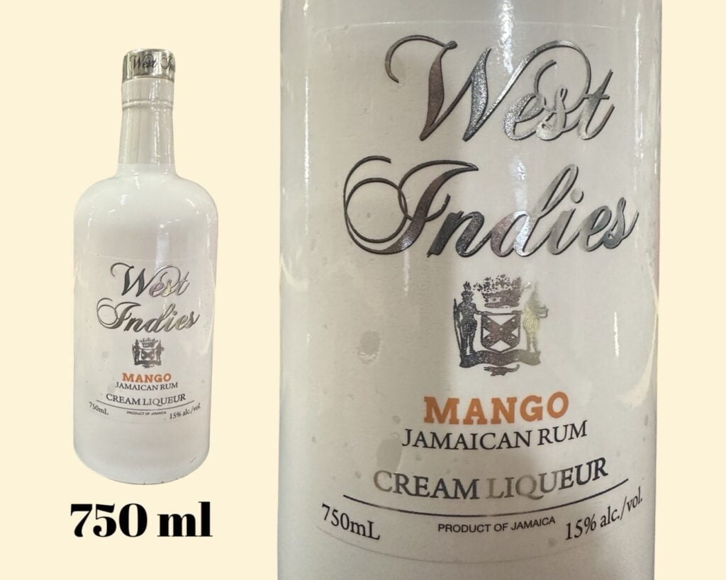 West Indies Mango Jamaican Rum Cream Liqueur 750 ml - Gift Shop ...